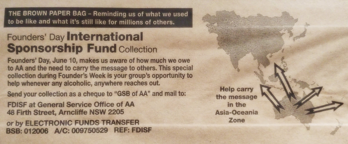Brown Paper Bag Appeal (Donation) – Alcoholics Anonymous