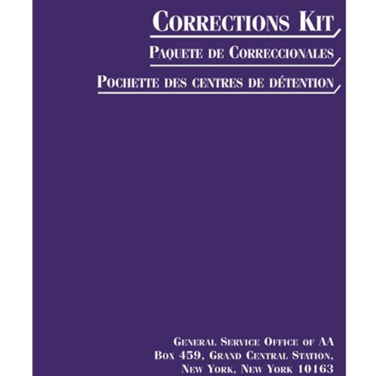 Corrections Kit US (ND) – Alcoholics Anonymous