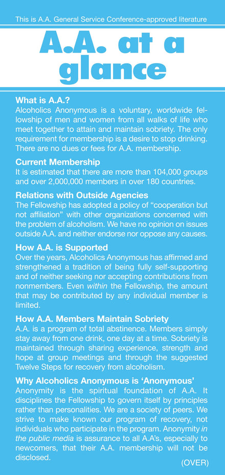 All Pamphlets – Alcoholics Anonymous